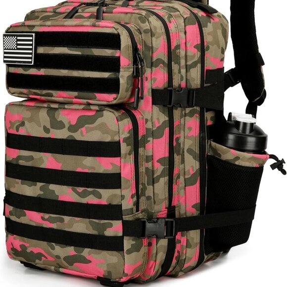 Lovelinks | Bags | Pink Camo 25l Tactical Backpack For Men Women ...